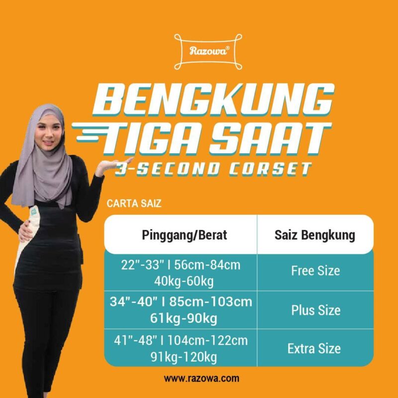 Bengkung Bersalin : Bengkung 3 Saat | Razowa